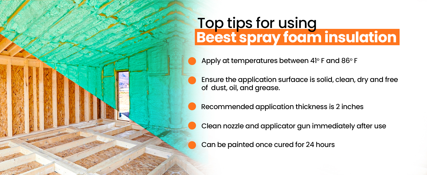 Amazon.com: BEEST FullStop Spray Foam Insulation Kit for Walls and Attic - 240 Board ft/sq.ft ...