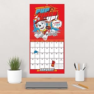 2024 Nickelodeon PAW Patrol Wall Calendar: Trends International: 9781438894416: Amazon.com: Books