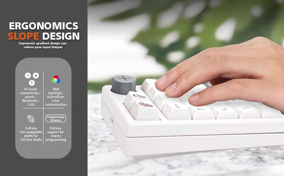 Amazon.com: Darmoshark K3 Pro Three Mode 2.4G/BT5.0/USB-C Wireless ...