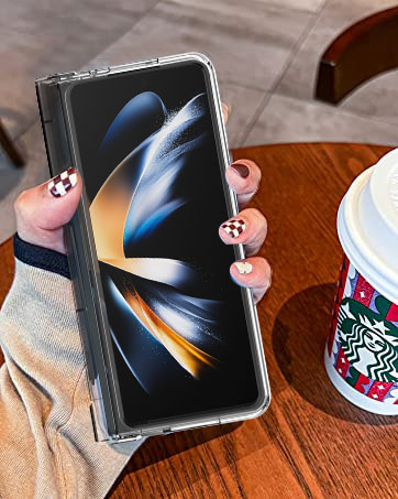 Amazon.com: AICase for Galaxy Z Fold 4 Case with Pen Holder Clear, [Anti-Yellow] Slim Fit Ultra ...