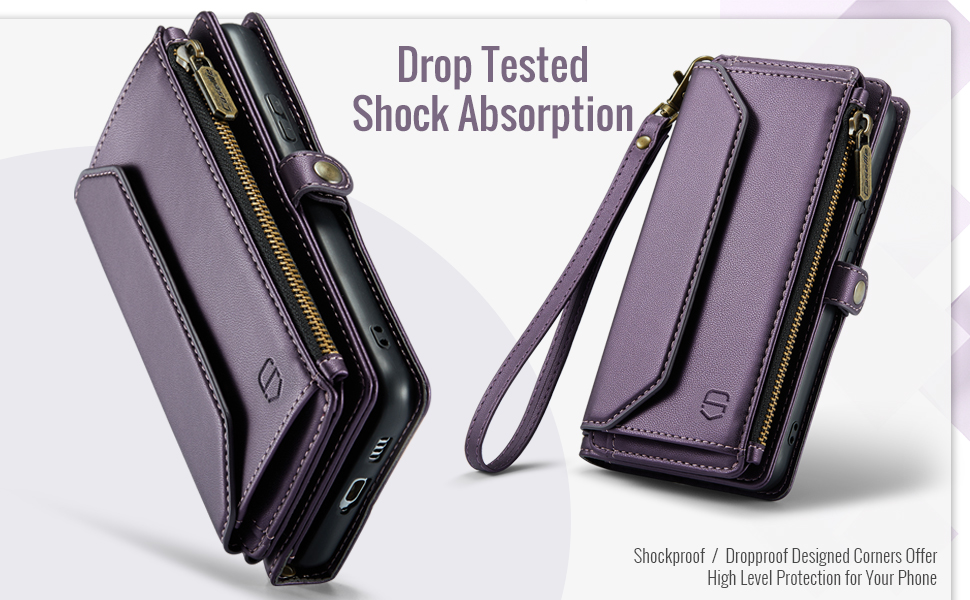 Amazon.com: Strapurs Crossbody for Samsung Galaxy S21 Case Wallet【RFID Blocking】 with 7-Card ...