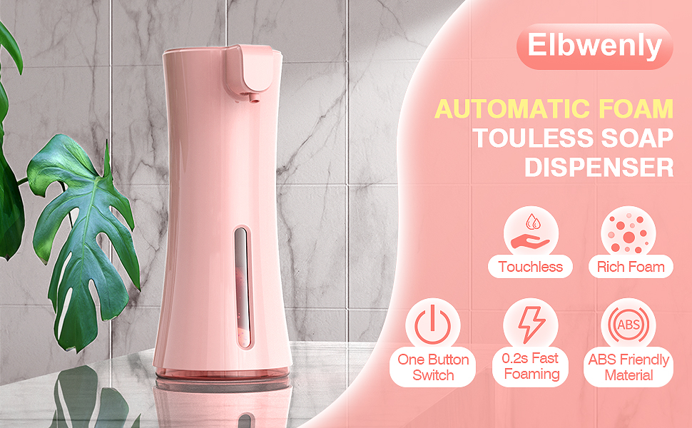 Amazon.com: Foaming Soap Dispenser, Upgraded 12oz/350ml Touchless Automatic Soap Dispenser ...