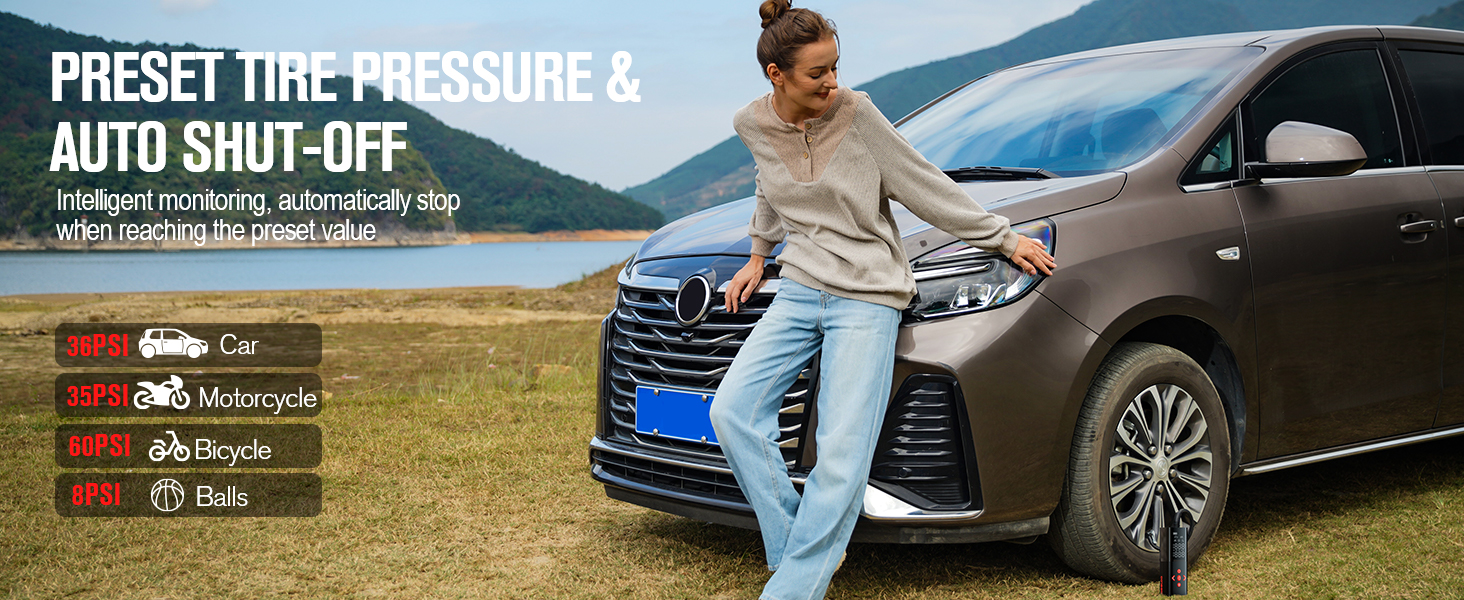 Amazon.com: GOOLOO AP150 Tire Inflator Portable Air Compressor, 2X Faster 150PSI Cordless Air ...