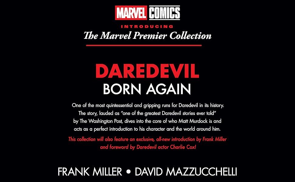 DAREDEVIL: BORN AGAIN [MARVEL PREMIER COLLECTION]: Miller, Frank, Mazzucchelli, David ...