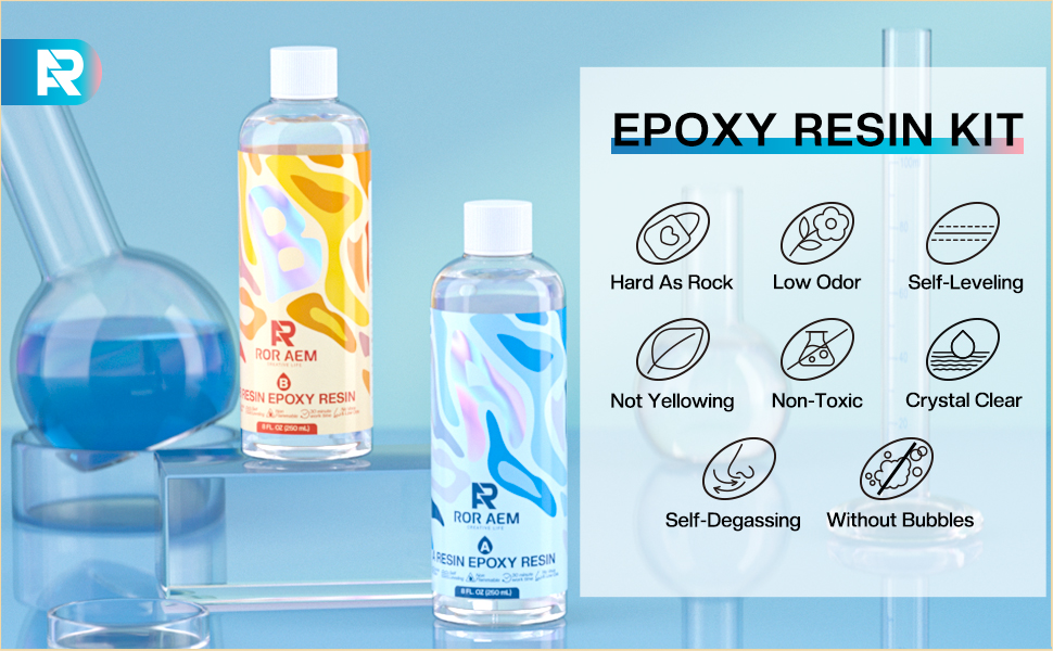 Amazon.com: Epoxy Resin Crystal Clear Kit: 16OZ Resin Kits with Molds and Resin Jewelry Making ...
