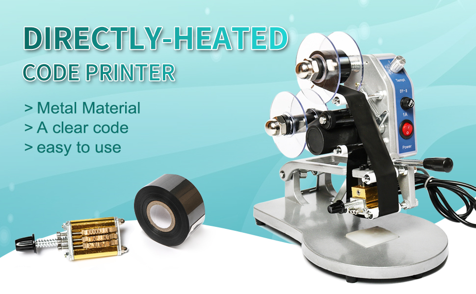 Amazon.com : ZONESUN Date Code Machine Electric Manual Hot Stamp Date ...