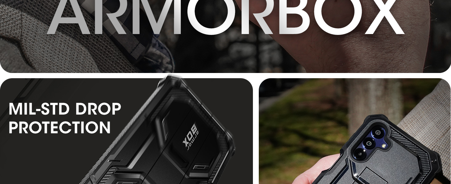 Amazon.com: i-Blason Armorbox for Samsung Galaxy A15 5G Case with Kickstand & Belt Clip, Full ...