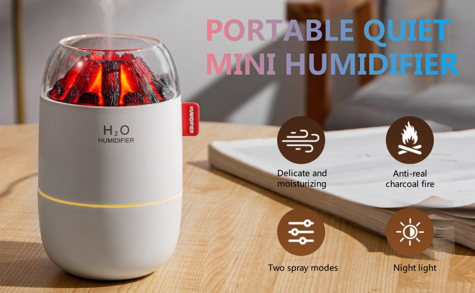 Amazon.com: Portable Mini Humidifier, Small Cool Mist, Personal Desktop ...