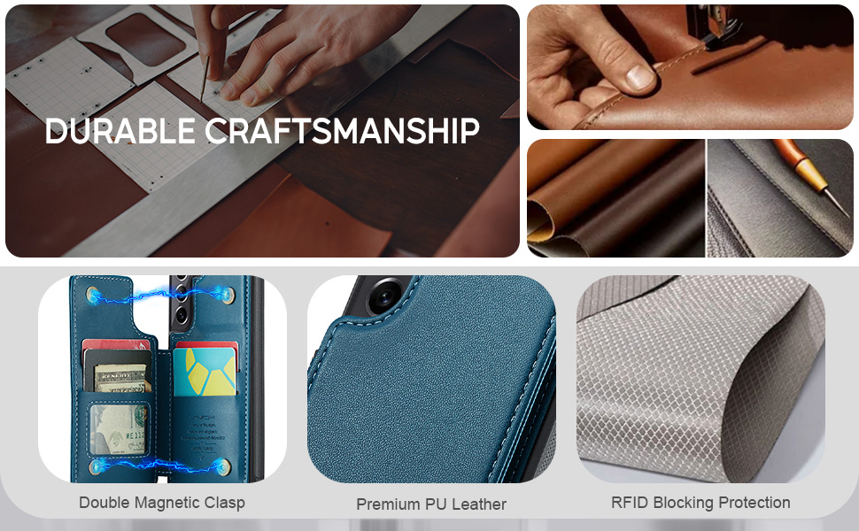 Amazon.com: Vinich for Samsung Galaxy S21 FE Wallet Case with Card Holder, RFID Blocking Credit ...