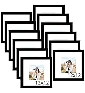 Amazon.com - Picrit 11x17 Picture Frame Set of 12, Display 8x12 with Mat or 11x17 without Mat ...