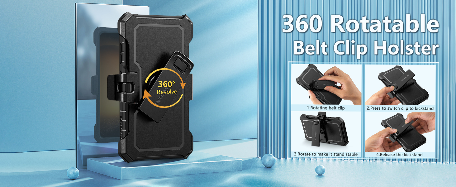 Amazon.com: FNTCASE for Samsung Galaxy S23 Case : with Belt-Clip Holster & Kickstand Heavy Duty ...