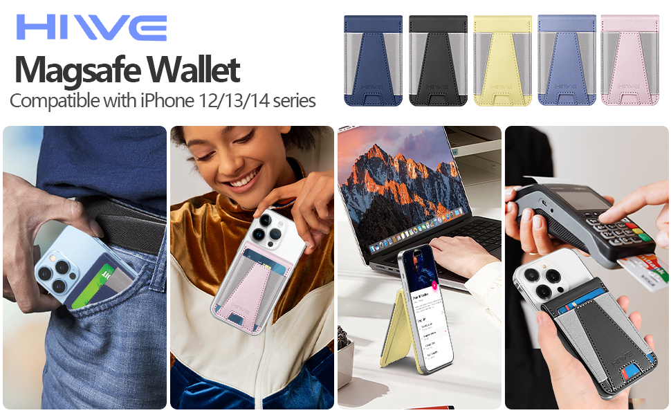 Amazon.com: HiWe for Magsafe Wallet, Magnetic Wallet with Adjustable Stand, Eiffel-Tower Magsafe ...