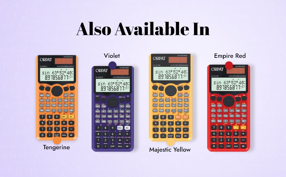Orpat Scientific Desktop Calculators SC-401 MS Empire RED : Amazon.in ...