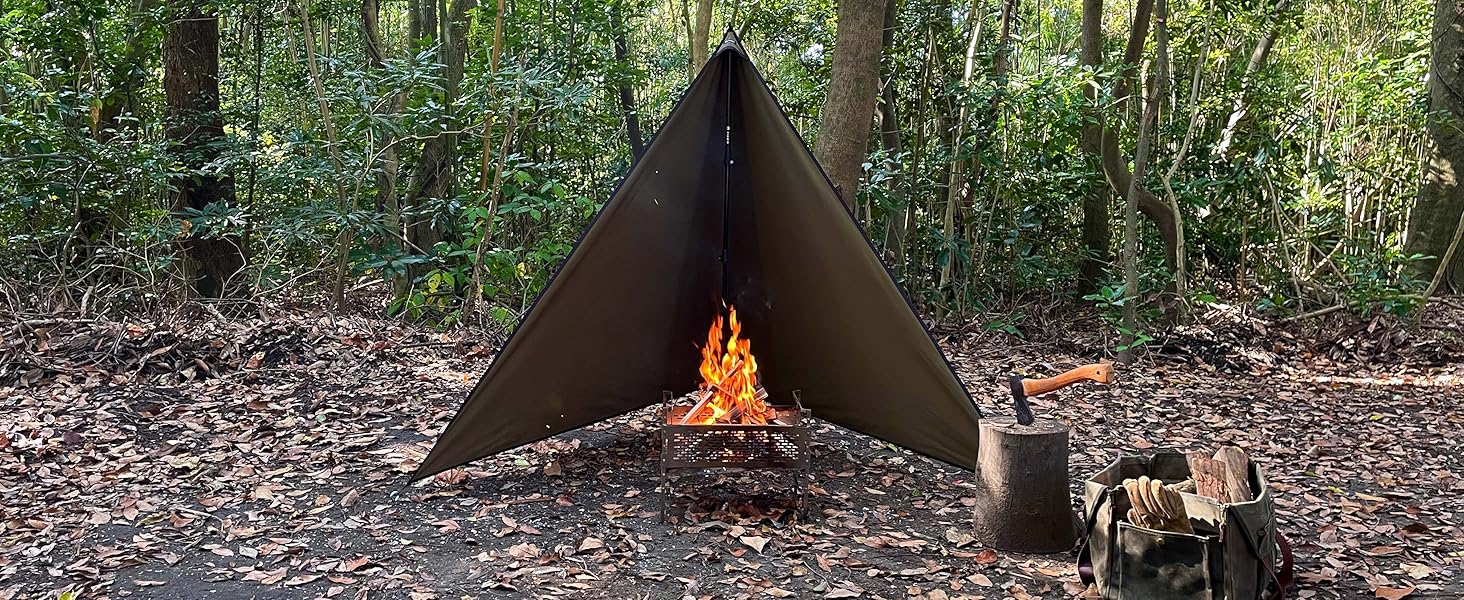 Amazon | ZUKK 帆布シート グランドシート キャンプ 帆布 パラフィン 本革 100×68cm ソロ 16oz キャンバス 厚手 撥水 防水 高耐久 テントシート マルチシート ...