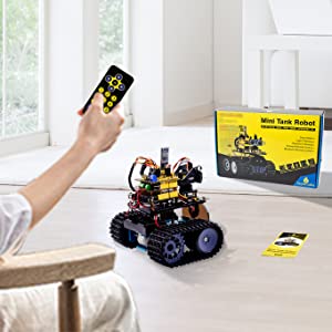 KEYESTUDIO Mini Tank Robot V2 Smart Car Kit for Arduino, IR Infrared ...