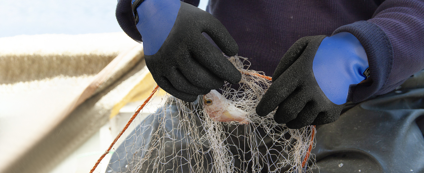 Kebada T2 Waterproof Winter Work Gloves for Men and Women - Thermal Insulated Freezer Gloves for ...