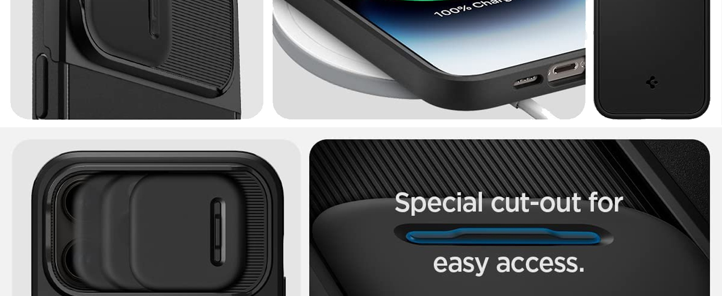 Amazon.com: Spigen Optik Armor MagFit Designed for iPhone 14 Pro Max Case (2022) [Military-Grade ...