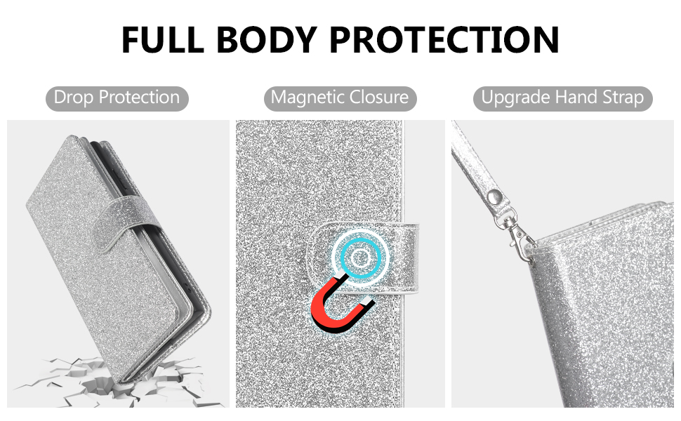 Amazon.com: Varikke Compatible with Samsung Galaxy S24 Ultra Wallet Case for Women, [RFID ...