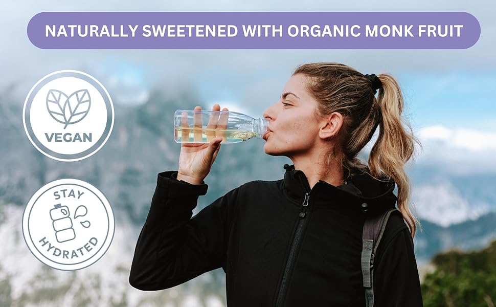 Amazon.com: Amata | Water Flavor Drops - Naturally Sweetened with Monk Fruit & Stevia - Water ...