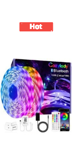 Cozylady USB LED Light Strip,16.4ft RGB Strip Lights with Remote, Multi ...