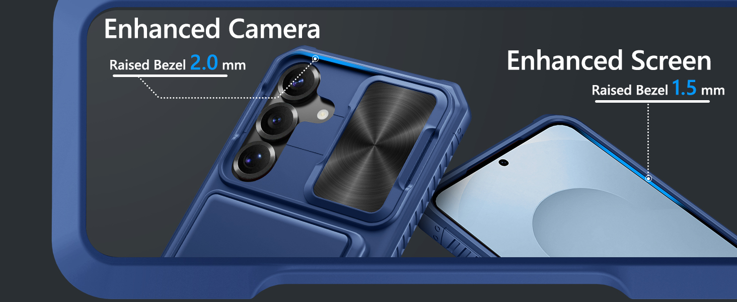 Amazon.com: Vihibii for Samsung Galaxy S25+ Plus Case with Card Holder (4 Cards), [RFID Blocking ...