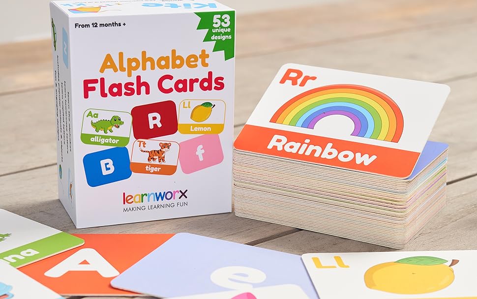 Mua Alphabet ABC Flash Cards for Toddlers 2-4 Years - 52 Flashcards – ABC Cards - Uppercase and ...