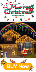 Ollny Christmas Lights Outdoor,262FT 800LED White Christmas Lights ...