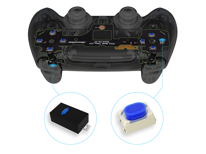 Extremerate Light Version Whole Clicky Kit For Ps5 Controller Shoulder Face Dpad Buttons Custom