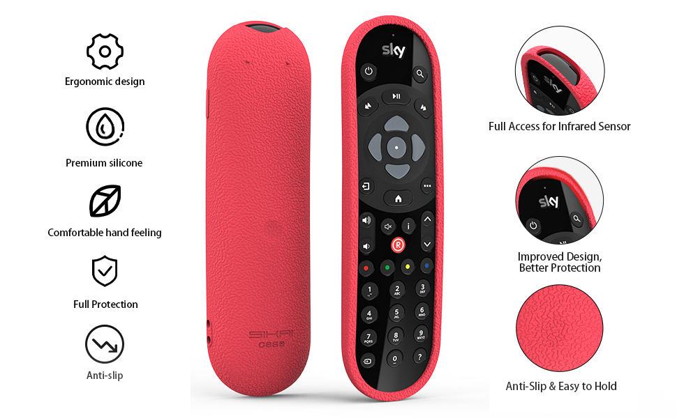 SKY Q Remote Control Cover Compatible with Sky Q Box,Sky Q Silver,Sky Glass Remote and Non-Touch ...
