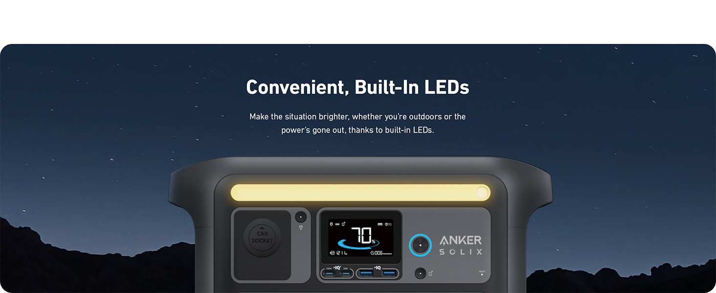 Anker SOLIX C1000 Portable Power Station with Water-Resistant Carry Bag, 1800W Solar Generator ...