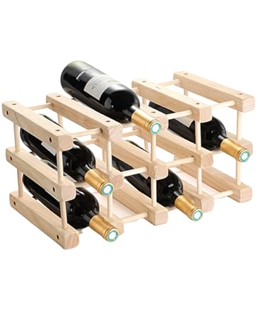 Amazon.com: Wine Racks Countertop, 24 Bottles Capacity Wine Rack Free Standing Floor, DIY ...