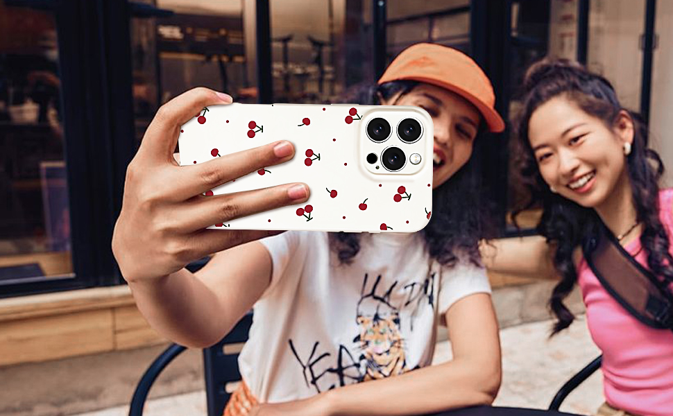 Amazon.com: Lovmooful Compatible for iPhone 16 Pro Max Case Cute Cherry with Aesthetic Design ...