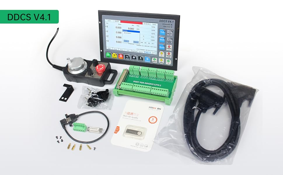 CNCTOPBAOS 4 Axis 500KHz CNC Offline Controller DDCSV4.1,Stand Alone System Motion Controller ...