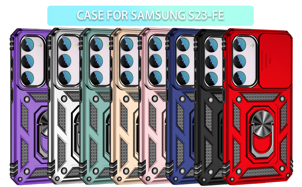 Amazon.com: SunStory for Samsung Galaxy S23 FE 5G Case with HD Screen Protector & Slide Camera ...