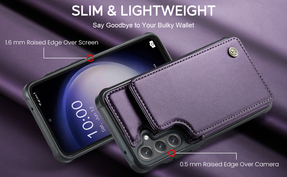 Amazon.com: Vinich for Samsung Galaxy S23 FE Wallet Case with Card Holder, RFID Blocking Credit ...