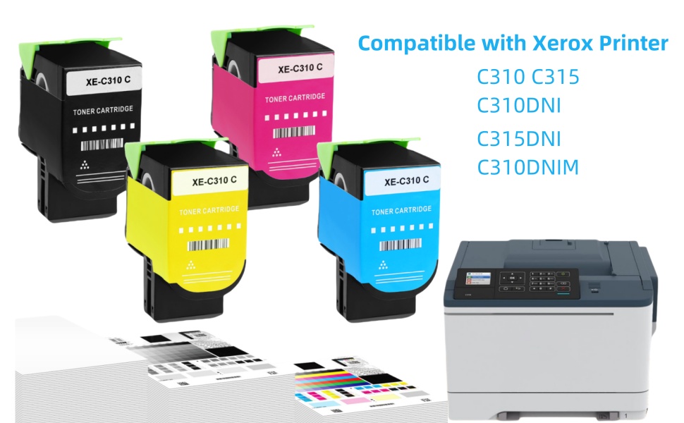 Amazon.com: High-Yield for Xerox C315 C310 Toner Cartridge High Capacity Ink Replacement for ...