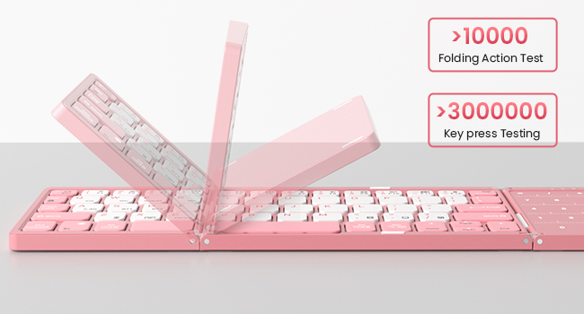 Artciety Foldable Bluetooth Keyboard Folding Portable Wireless Keyboard With