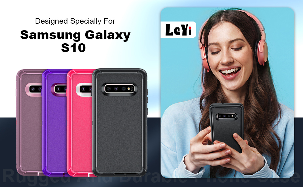 Amazon.com: LeYi Compatible for Samsung Galaxy-S10 Case: 【Not Fit S10E/ S10 Plus/ S10 Lite】S 10 ...