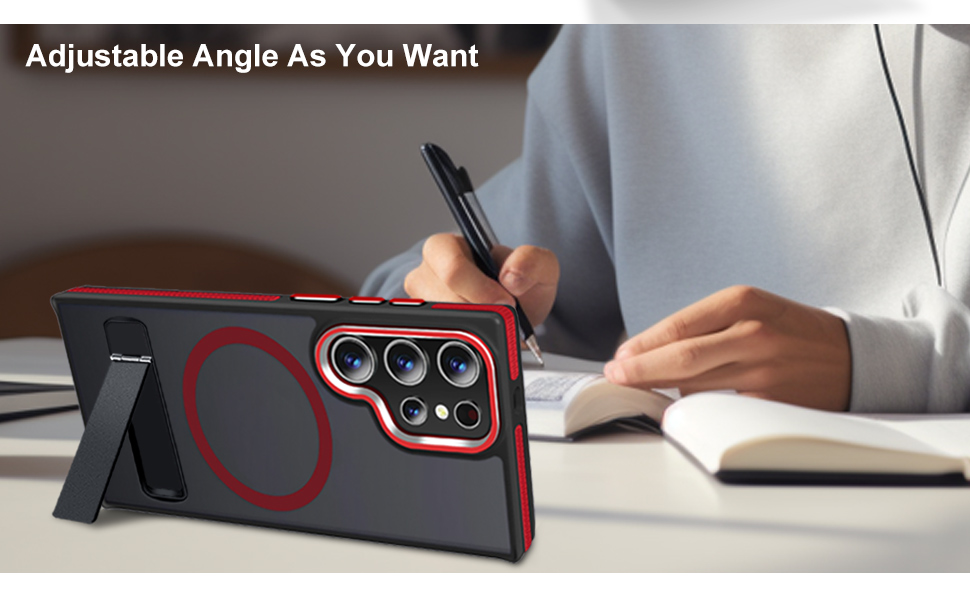 Amazon.com: MALEWOLF Magnetic for Samsung Galaxy S22 Ultra Case with 3 Stand Ways, [Invisible ...