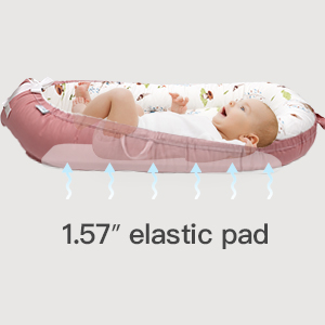 Amazon.com : JOCUTE Baby Lounger, Ultra Breathable Soft Cotton Perfect ...