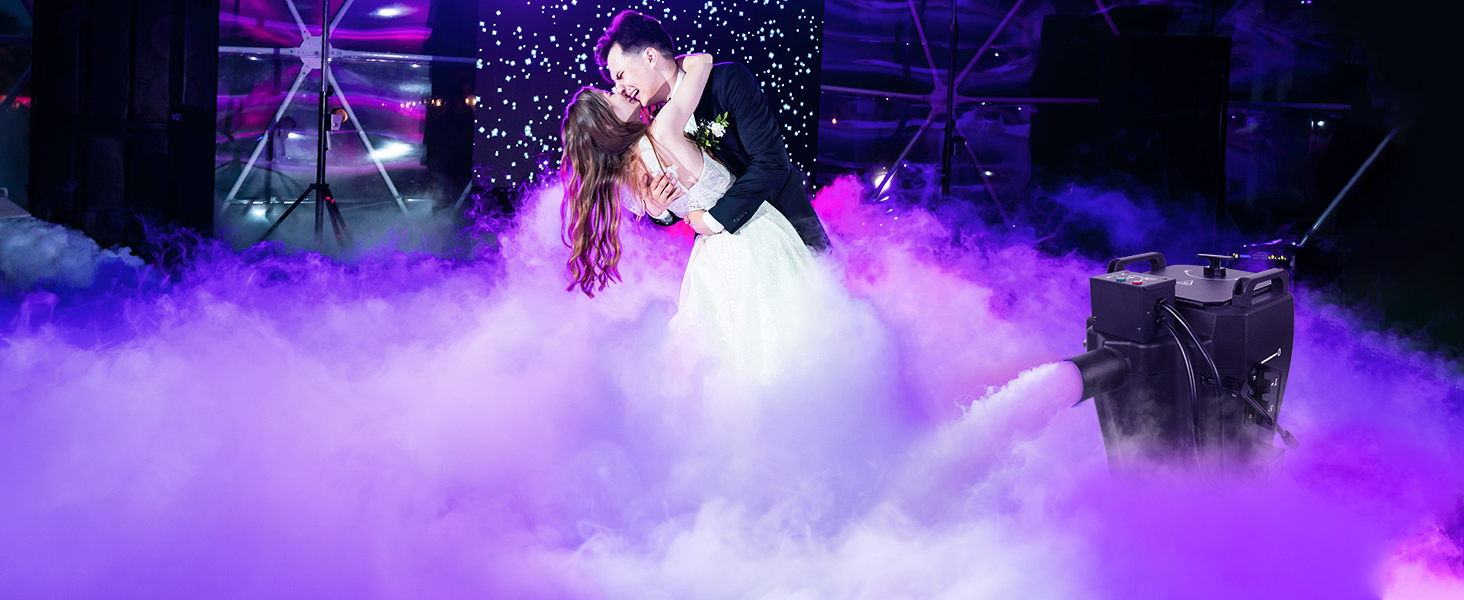 Amazon.com: SEBRUANC 3500W Dry Ice Fog Machine with Tube, Low Lying ...