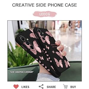 Amazon.com: LEECG for Samsung Galaxy A54 5G Case, Flowers Butterfly for Galaxy A54 Case, Anti ...