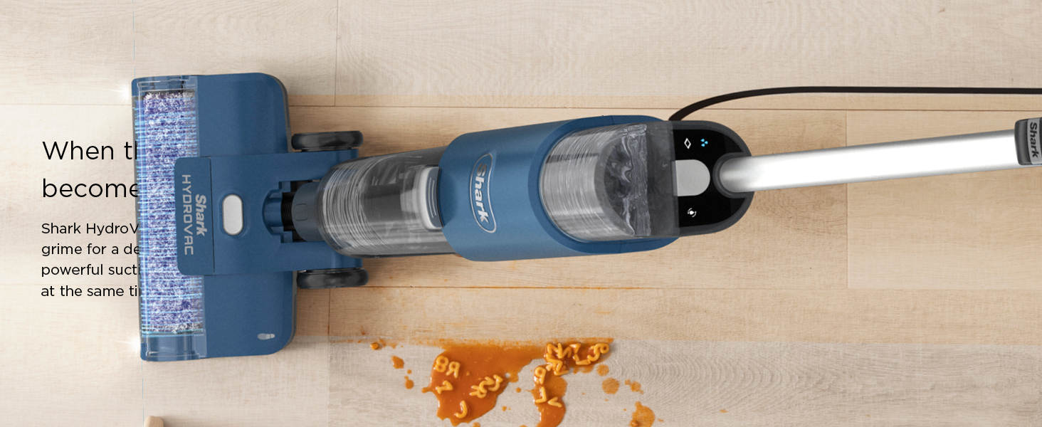 Shark HydroVac Corded Hard Floor Cleaner with Antimicrobial Brush-Roll ...