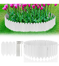 Amazon.com : HIKUIBU Garden Edging Border No Dig, 8PCS Garden Landscape Edging Borders, 5.3ft ...
