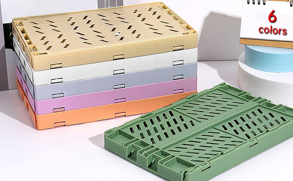 Amazon.com: 6Pcs Mini Plastic Baskets for Shelf Storage Organizing ...