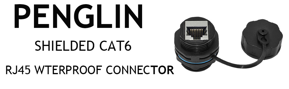 Amazon.com: PENGLIN 5PCS RJ45 Panel Mount Waterproof Connector,Shielded ...