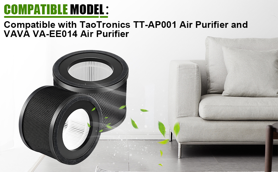 Amazon.com: Rebirthcare tt-ap001 replacement filter compatible with taotronics tt-ap001 purifier ...