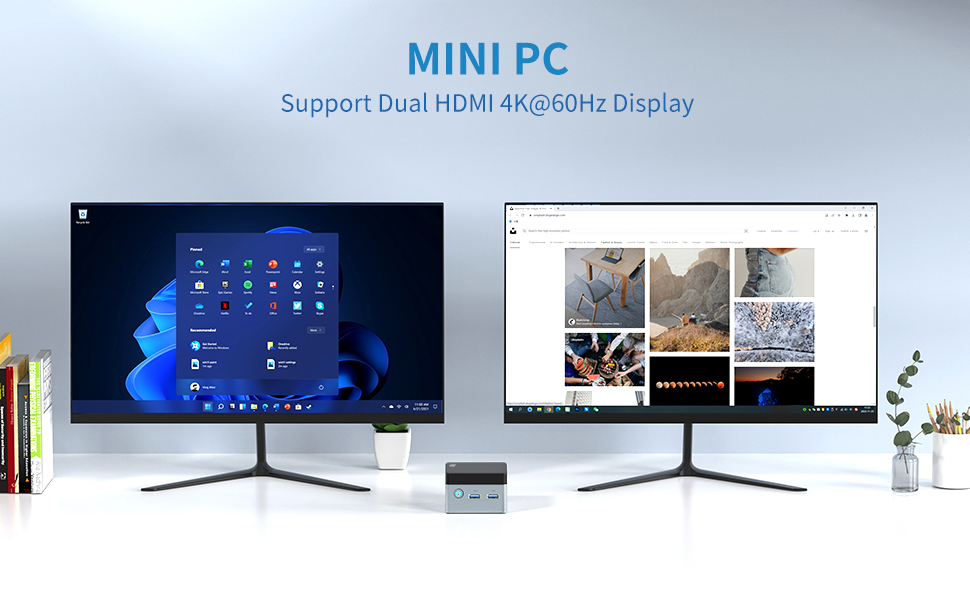 Amazon.com: Mini PC Windows 11 Pro,8GB DDR4 RAM,256GB SSD Intel 11th ...