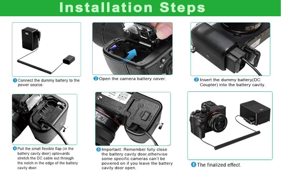 Amazon.com : Gonine D-TAP to NP-FZ100 Dummy Battery for V Mount Battery, Continuous Power Supply ...