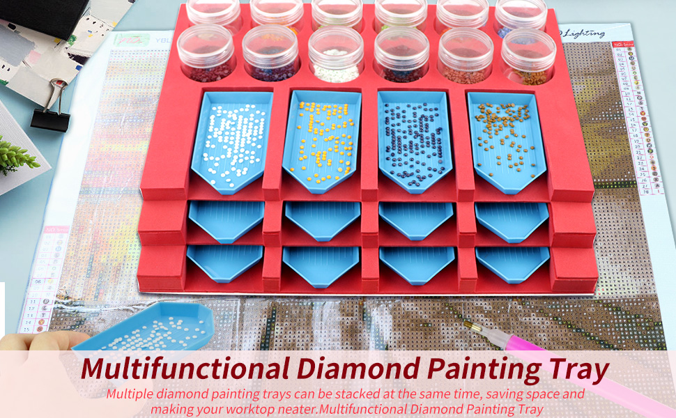 Amazon.com: Diamond Painting Accessories Tray Organizer, Art Painting ...